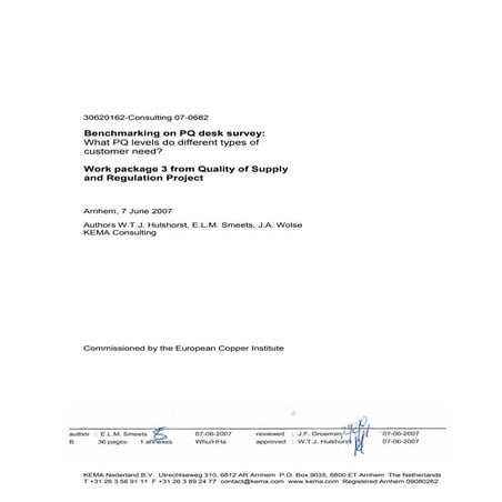 Benchmarking on Power Quality | PDF