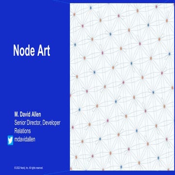 Neo4j Node Art | PPTX | Technology & Computing