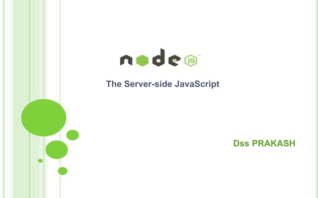 Nodejs | PPT Nodejs | PPT