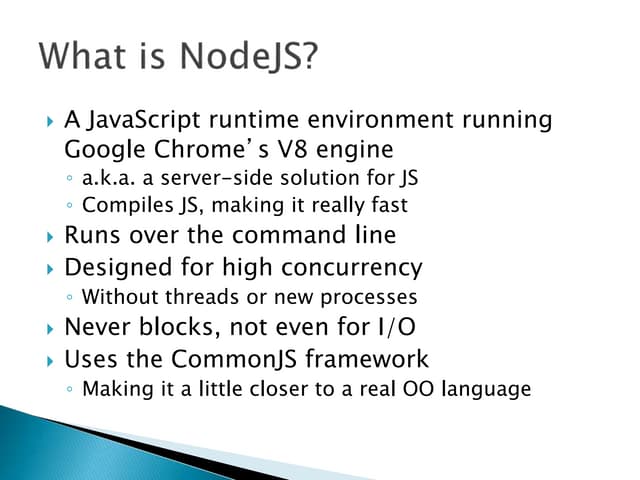 Nodejs Introduction And Examples Of Event Loops Ppt 2626