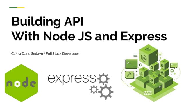 Build Restful Api Using Express Js Ppt