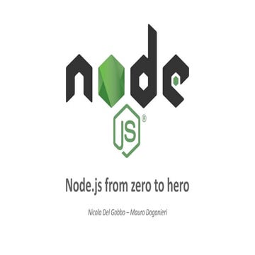 Nodejs from zero to hero | PPT