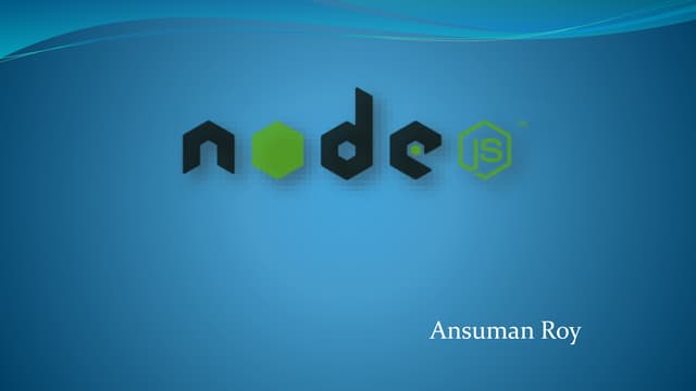 Node Js Meetup Ppt