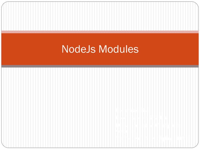 Nodejs Modulespdf