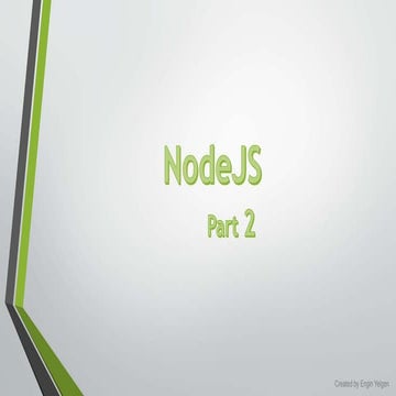 Node js part 2 shared | PPTX