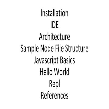 Node learnings implementation | PPT