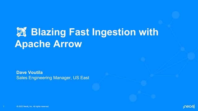 Road To Nodes Blazing Fast Ingest With Apache Arrow Ppt