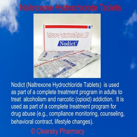 Nodict (Naltrexone Hydrochloride Tablets) | ODP