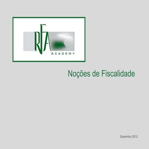 Noções de fiscalidade | PPT