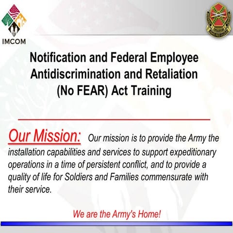 EEO No Fear Training Slides - 2014 | PDF