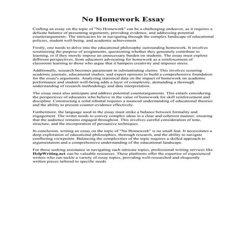 No Homework Essay.pdf
