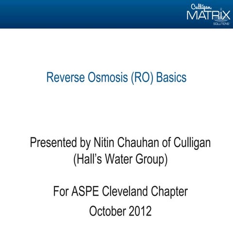 Noh reverse osmosis | PPT