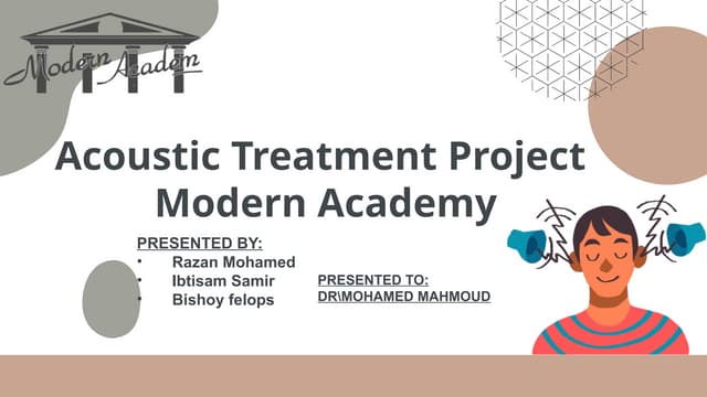 Acoustics and design of movie theatre | PPTX