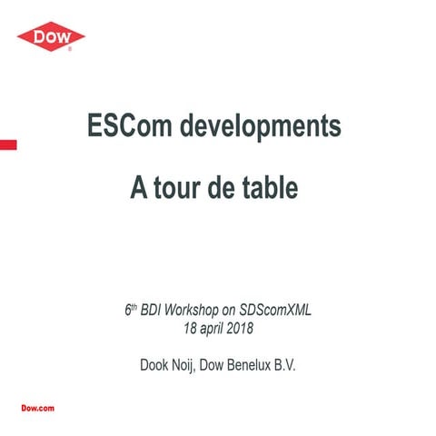 Präsentation, Dook Noij (IHEC), ESCom developments, 18. April 2018 | PPT