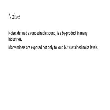 Noise Fact Sheet | PDF