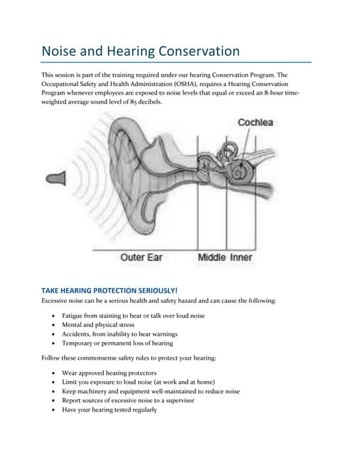 Occupational Hearing-Conservation-Training | PPT