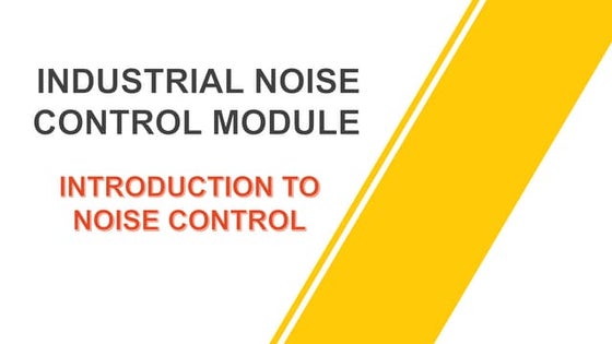 Occupational Hearing-Conservation-Training | PPT