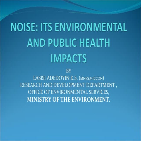 Noise Final | PPT