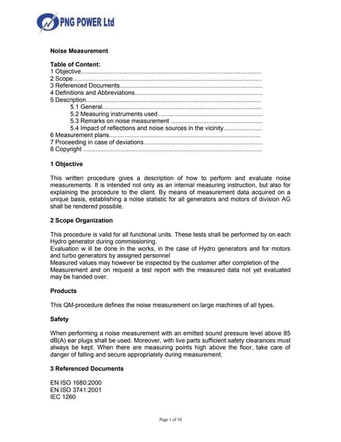 Noise Monitoring | PDF