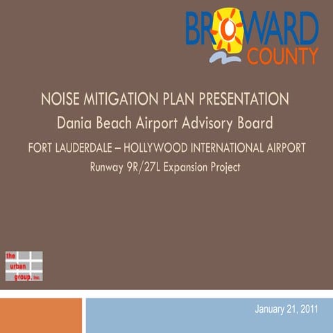 Broward County Noise Mitigation Plan - Dania Beach Airport Advisory ...