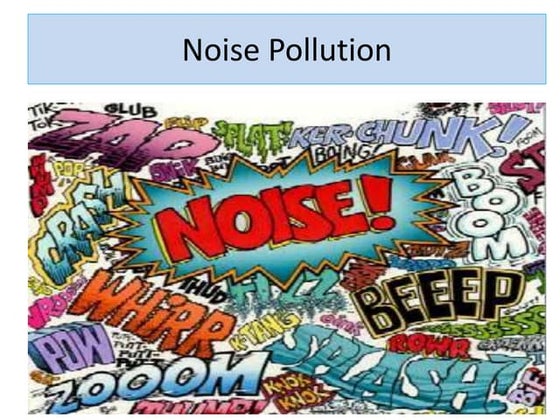 Noise Pollution | PPT