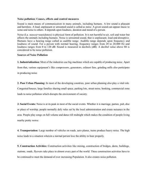 Noise and Vibration hazards | PPTX