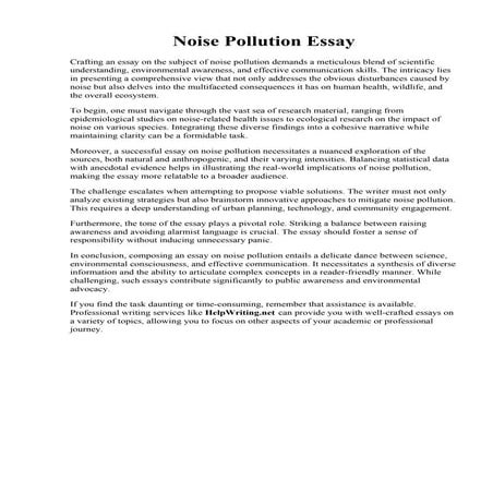 Noise Pollution Essay.pdf