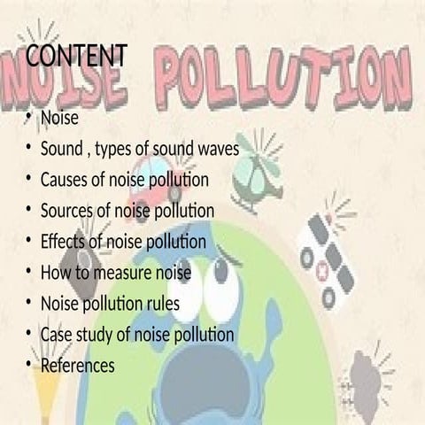 Noise pollution control order notes for law | PDF