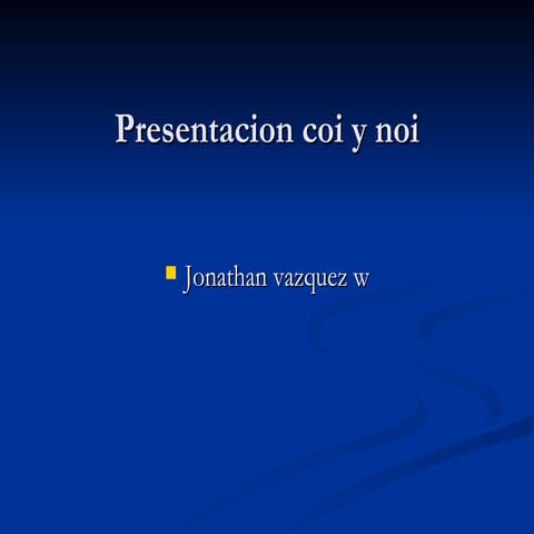 Noi y coi | PPT