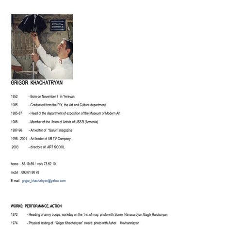 Nojember 1-73.t.2.grigor khachatryan-oil canvas,grafika | PPT