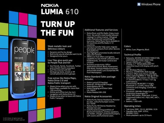 Nokia N9 Data Sheet | PPT