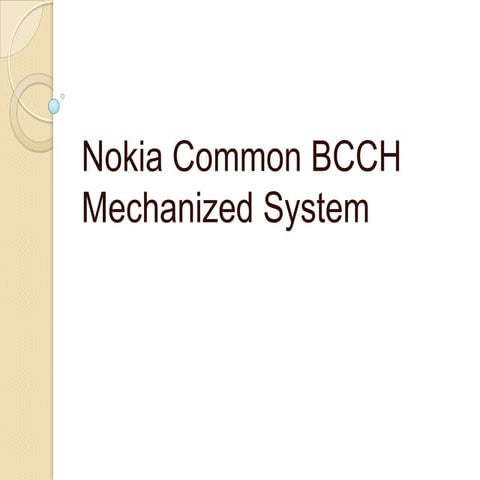 Nokia common bcch | PPT