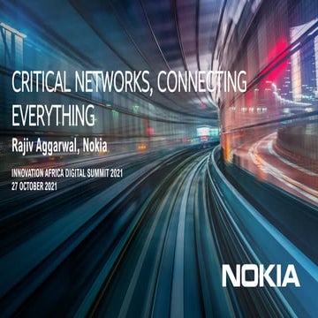 Nokia critical networks, connecting everything 2 | PDF