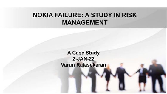 Nokia Fact of Failure and Recommendation.pptx
