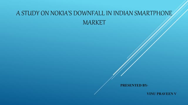 Case study NOKIA failure | PPTX