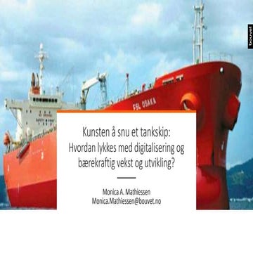 NOKIOS Presentasjon - Kunsten å snu et tankskip | PPT