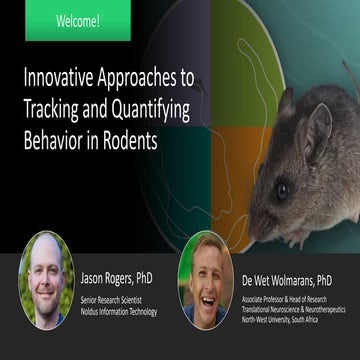 Innovative Approaches to Tracking and Quantifying Behavior in Rodents ...