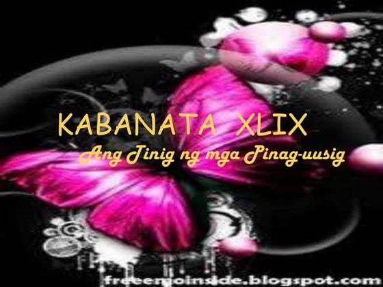 Noli Me Tangere Kabanata 45 Ang Pinag-uusig | PPTX