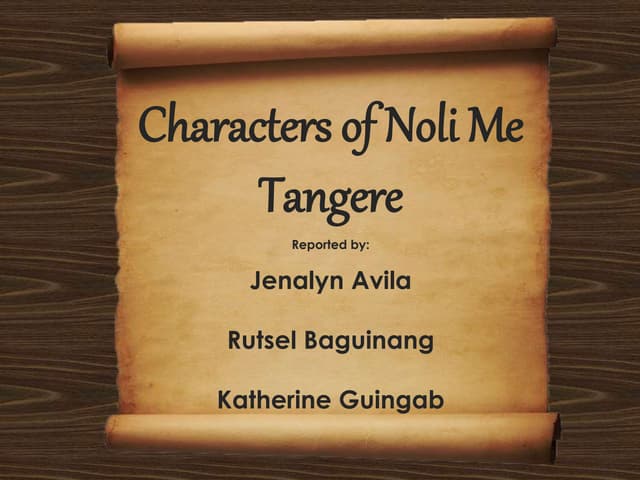 Pabalat ng Noli Me Tangere | PPS