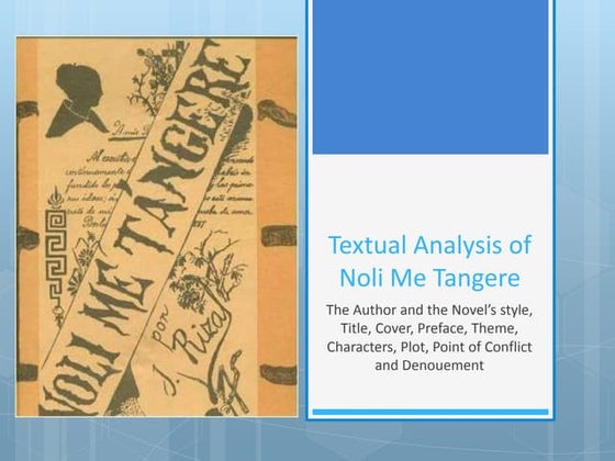 Noli and fili cover symbolisms | PPT