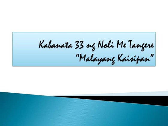 Noli me tangere kabanata 52 | PPT