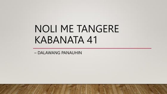 Noli me tangere kabanata 49 | PPT