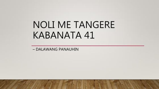 Kabanata 1 ng El Fili.pptx buod lamang ito | PPT