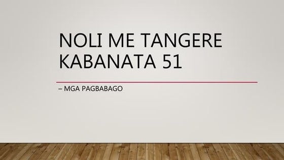 Noli me tangere kabanata 53 54 | PPT