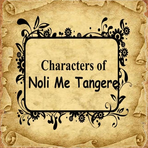 Noli me tangere characters | PPTX