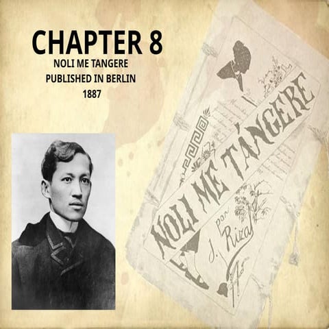 Chapter 8: Noli Me Tangere Published in Berlin (1887) | PPTX