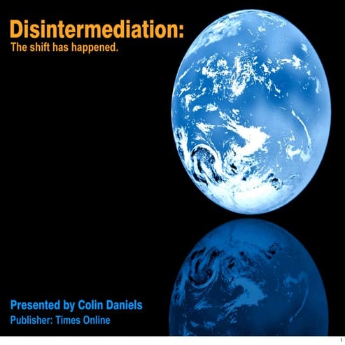 Disintermediation: The Shift Has Happened | PDF