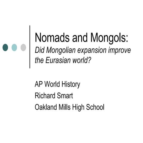 Nomads And Mongols | PPT