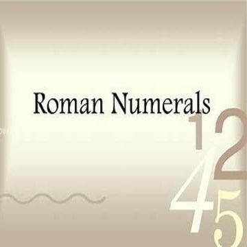 noman numrals........................................... | PPT