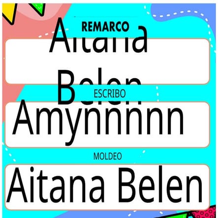 nombres 2024.pptx para comenzar a reconocer el primer nombre | PPTX